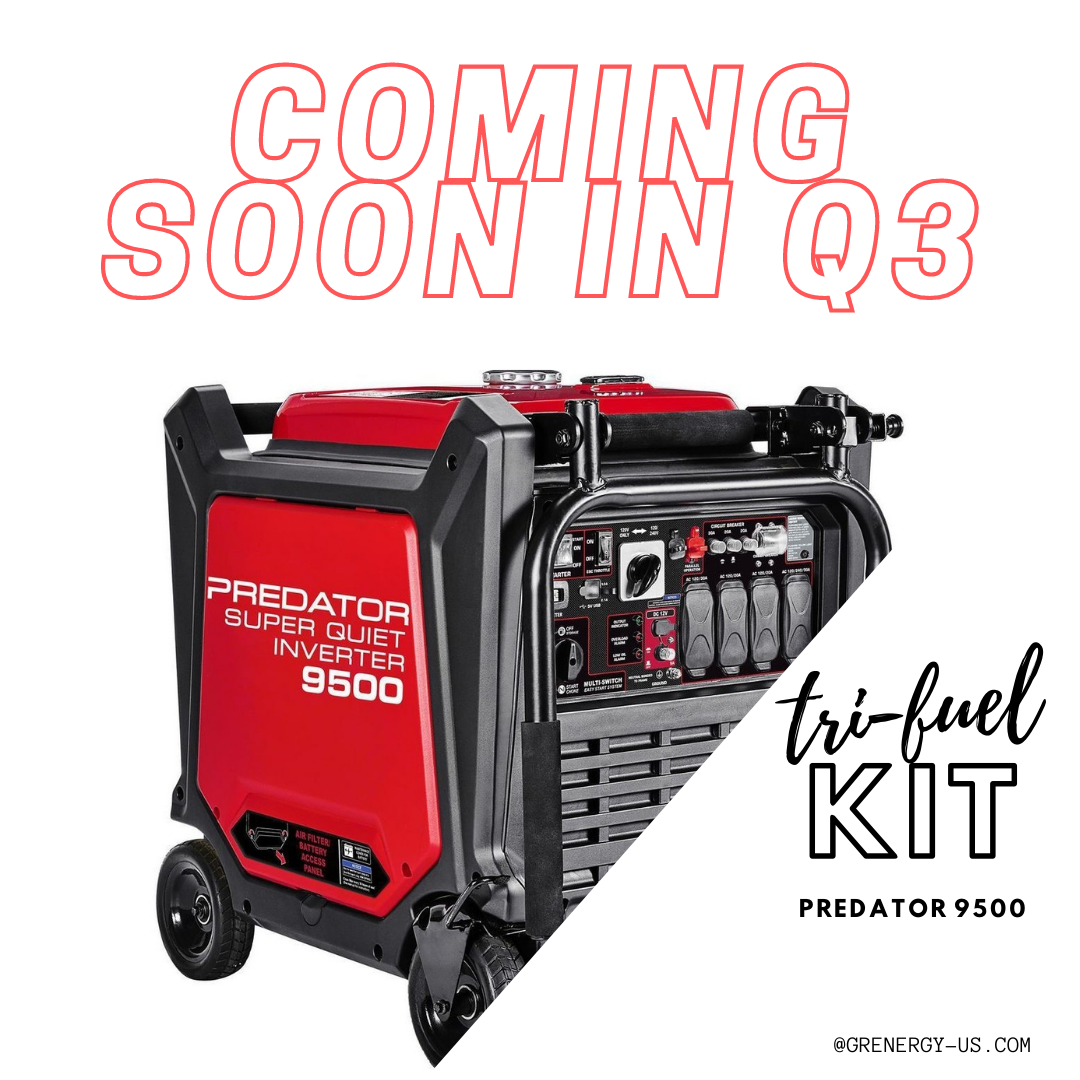 HF 9500 Propane, Natural Gas & Gasoline Tri Fuel Conversion Kit for PR ...